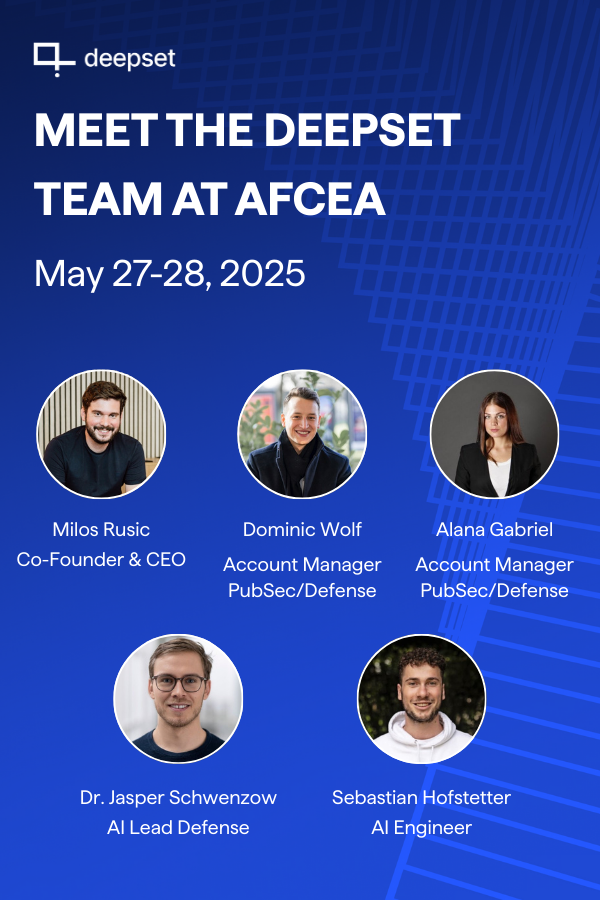 deepset at AFCEA 2025